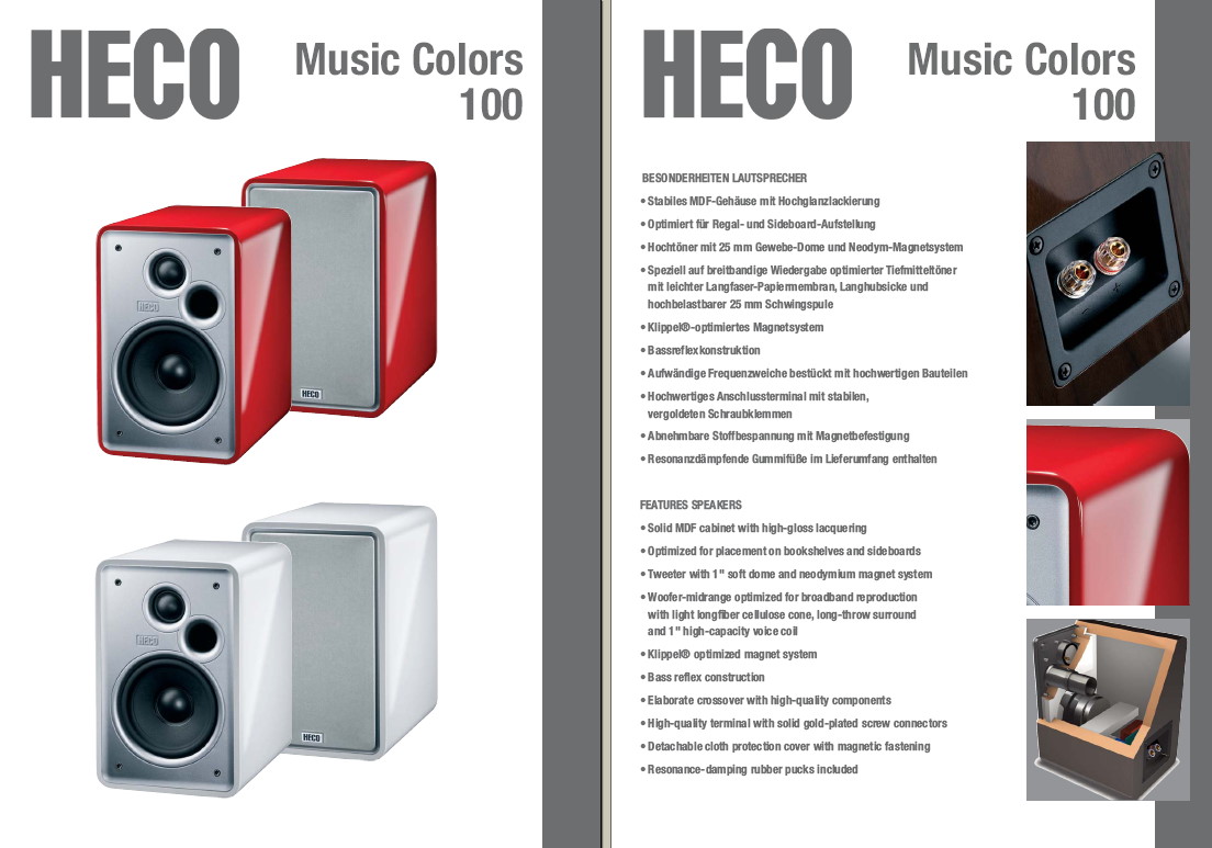 【喇叭】HECO Music Colors 100 書架喇叭